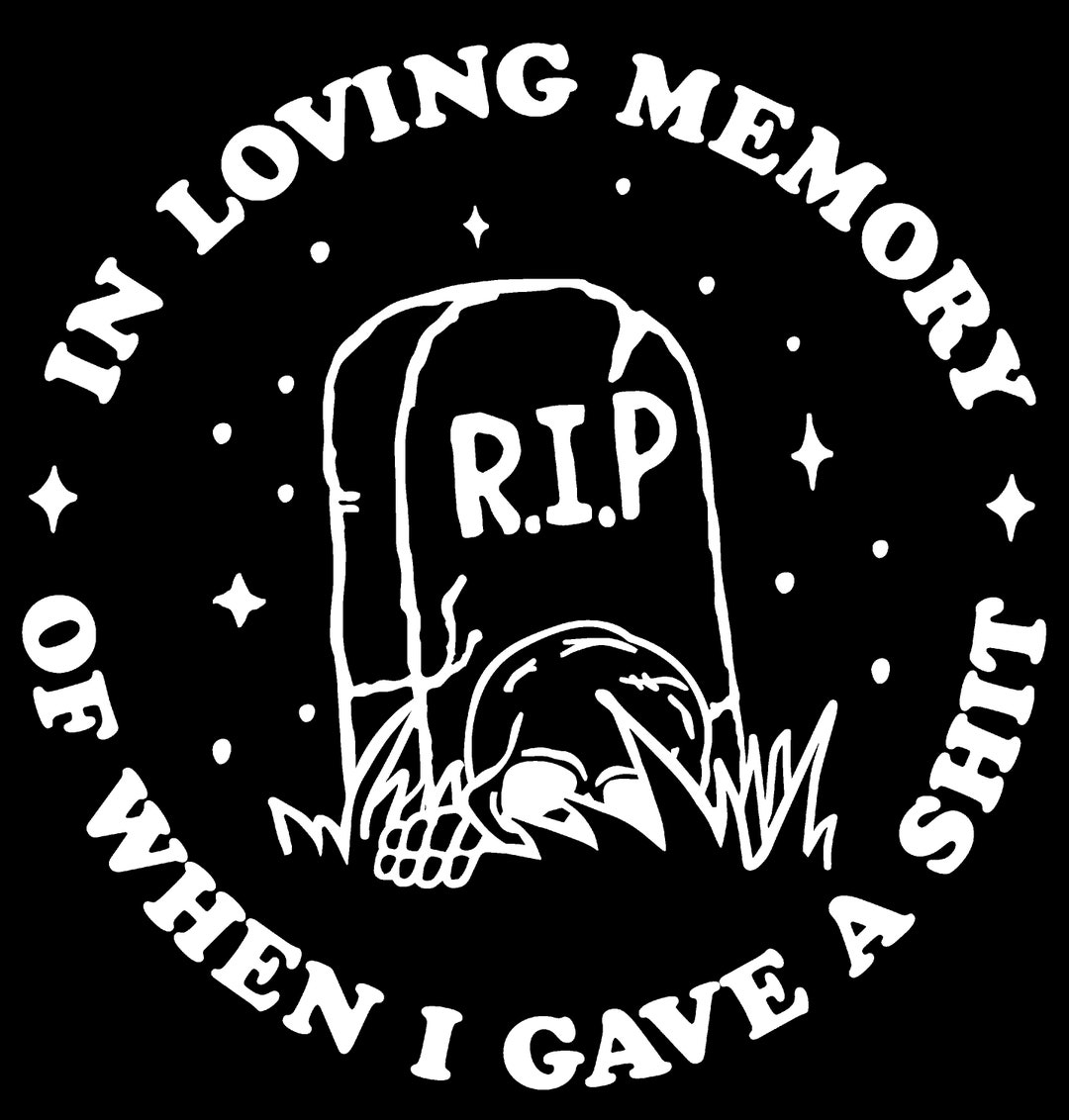 Funny Tombstone Sticker - 4-inch Vinyl, Fade-resistant & Waterproof "in ...