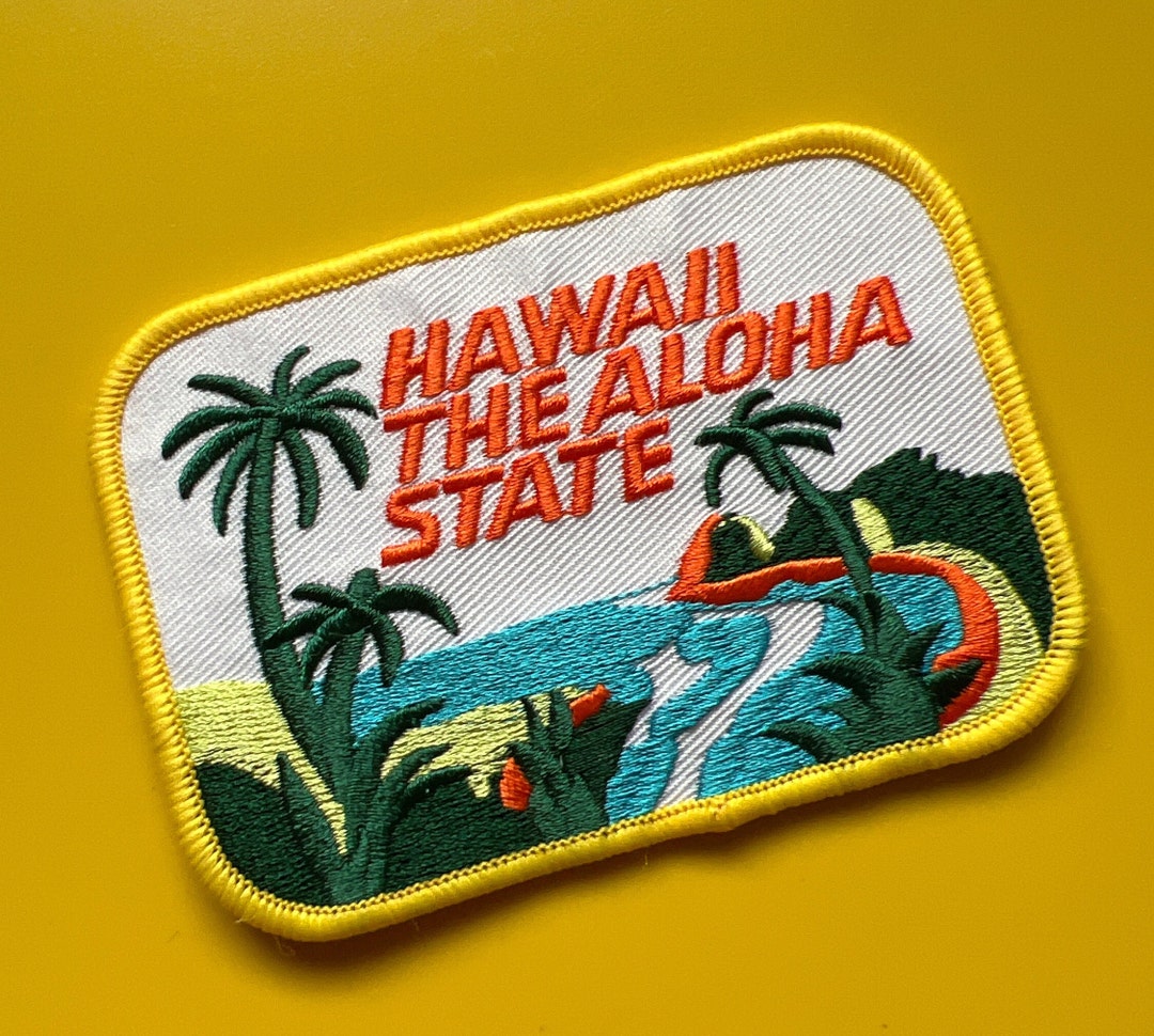 Hawaii Aloha State Collectible Iron-on Patch 4x3 Vintage Throwback ...