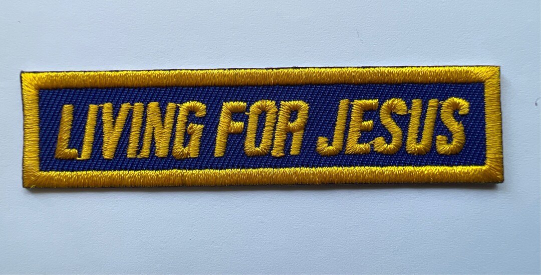 Living for Jesus Christian Catholic Iron on or Hook & Loop Morale Patch 3.5 Inches - Etsy