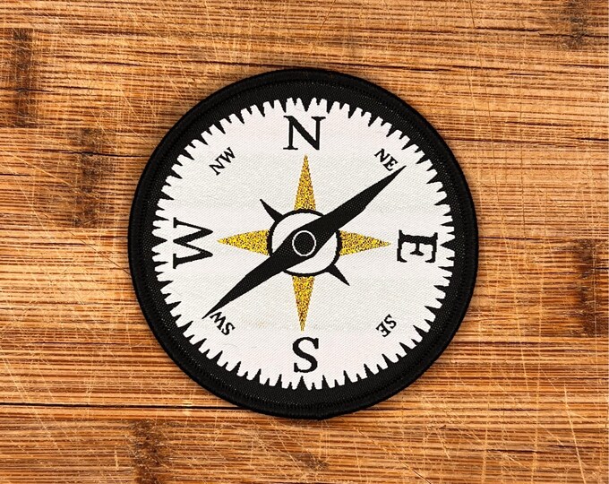 Compass Patch 358 2 Inch Diameter Embroidered Patch - Etsy Canada