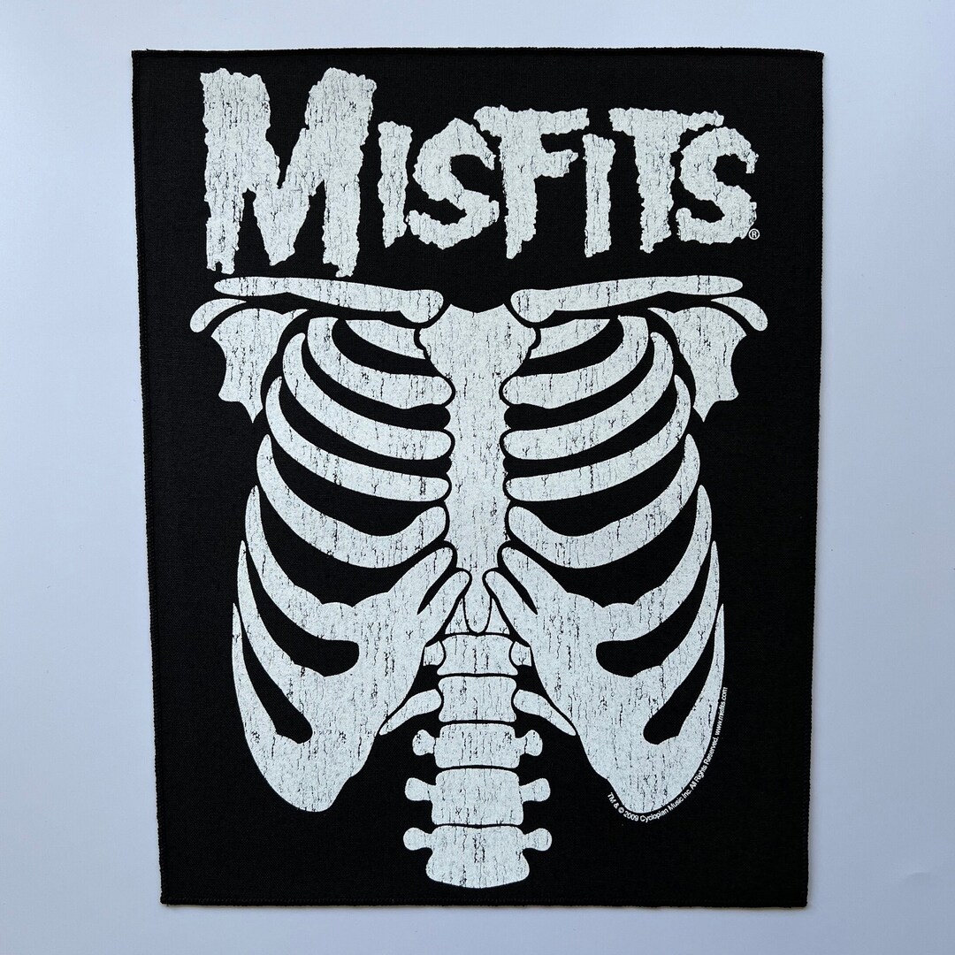 Misfits Ribcage Punk Rock Back Patch Official 14 X 11 Inches - Etsy