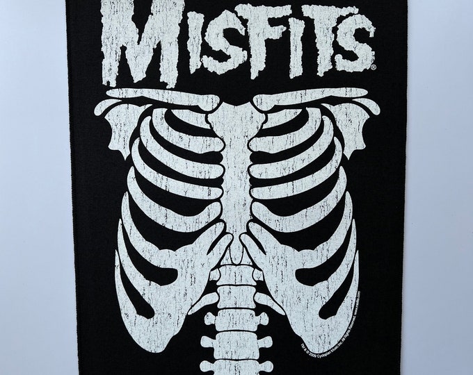Misfits Ribcage Punk Rock Back Patch Official 14 X 11 Inches - Etsy