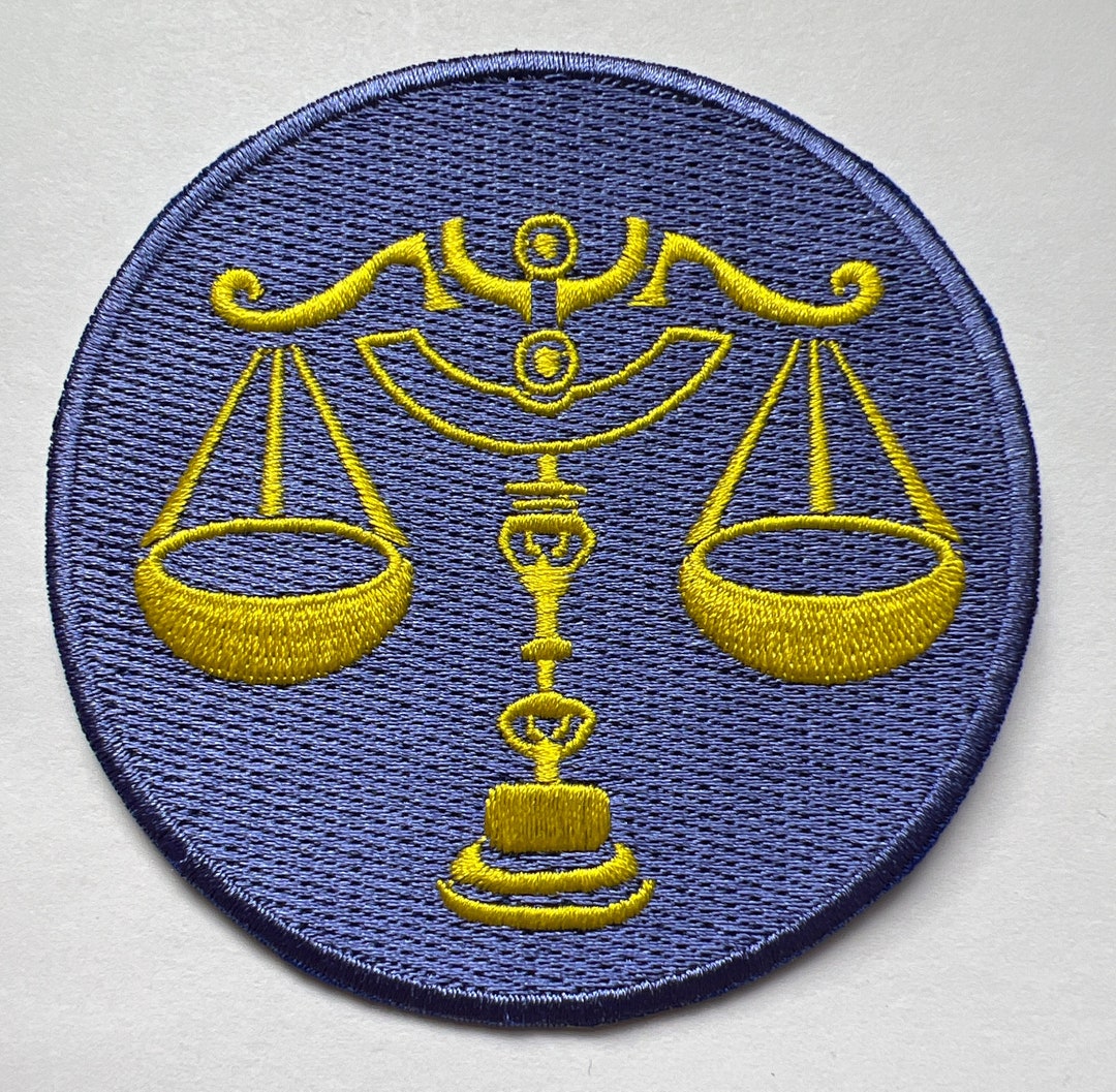 Libra Zodiac Horoscope Embroidered Iron on Patch 3.5 Inches - Etsy