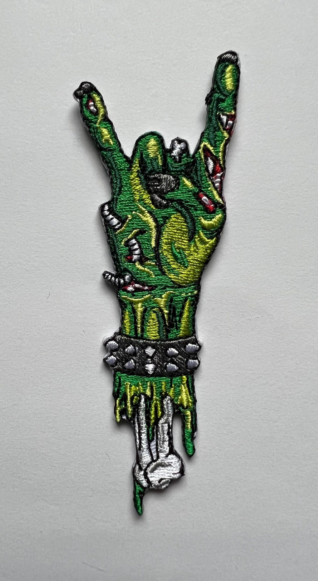 Rock on Zombie Corpse Hand Rock N Roll Iron on Patch 4 Inch - Etsy
