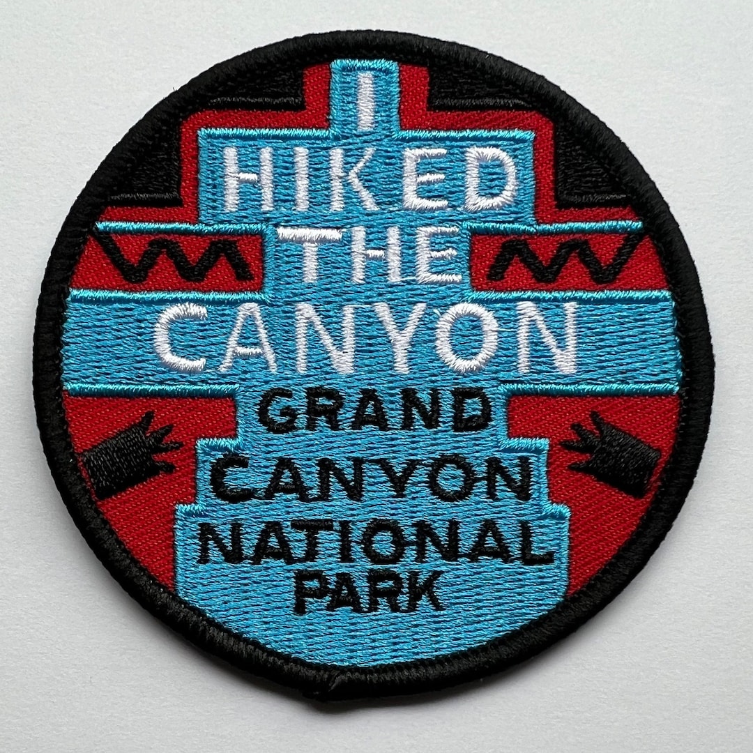 Grand Canyon National Park 'I Hiked the Canyon' Embroidered Iron-on ...