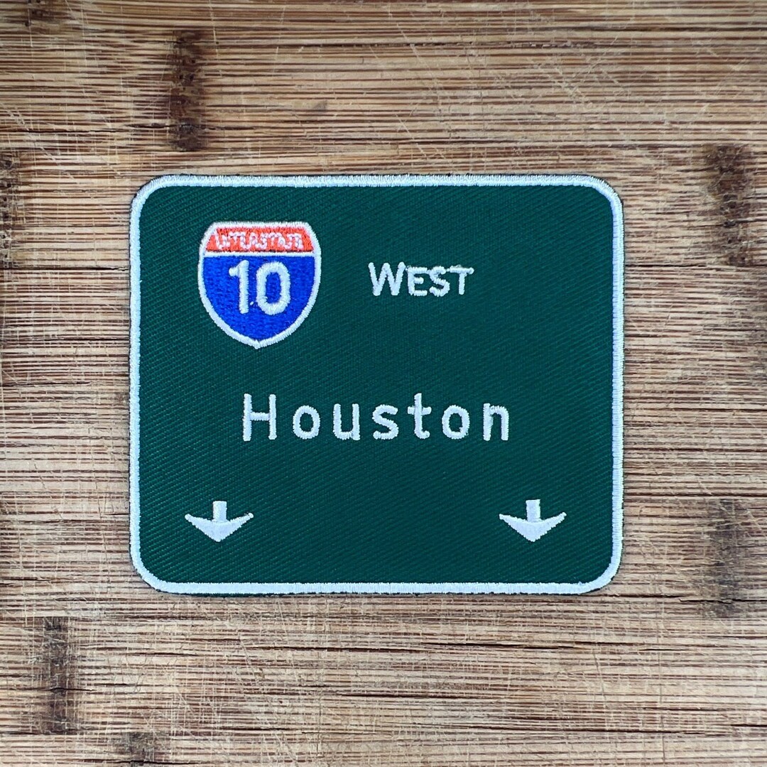 Houston Texas 10 West Freeway Sign Iron on Patch 3.5 Inches - Etsy