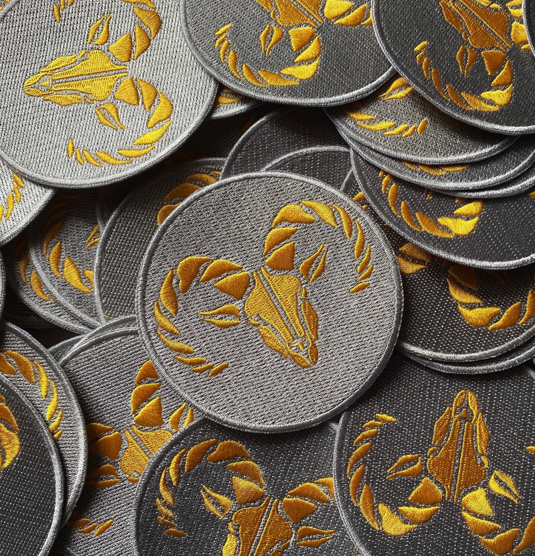 Aries Patch Iron on – 3.5in Embroidered Astrology Patch, Laurel Wreath ...