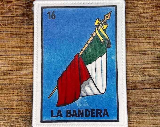 La Bandera Loteria Mexican Game Iron on Patch 3.5 X 2.5 Inches - Etsy