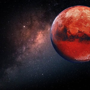 Realistic Mars Iron-on Patch – Sublimation Planet Patch – 4 Inch Space ...