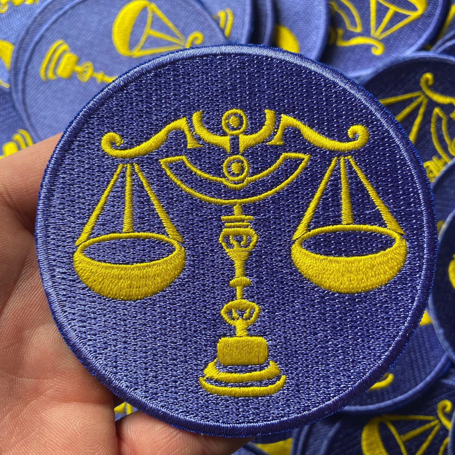 Libra Zodiac Horoscope Embroidered Iron on Patch 3.5 Inches - Etsy