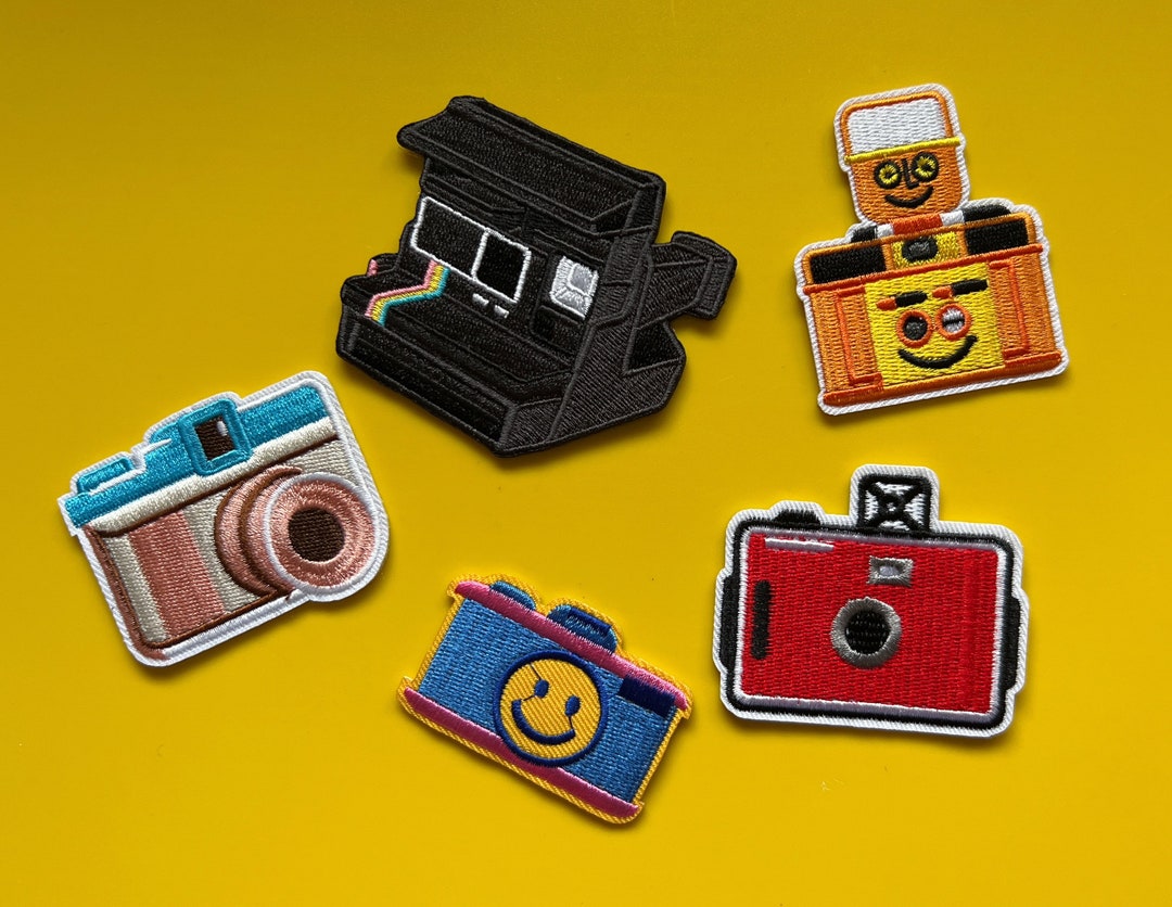 Retro Instant Camera Iron-on Appliqué 3 or 4 Patch Packs - Etsy