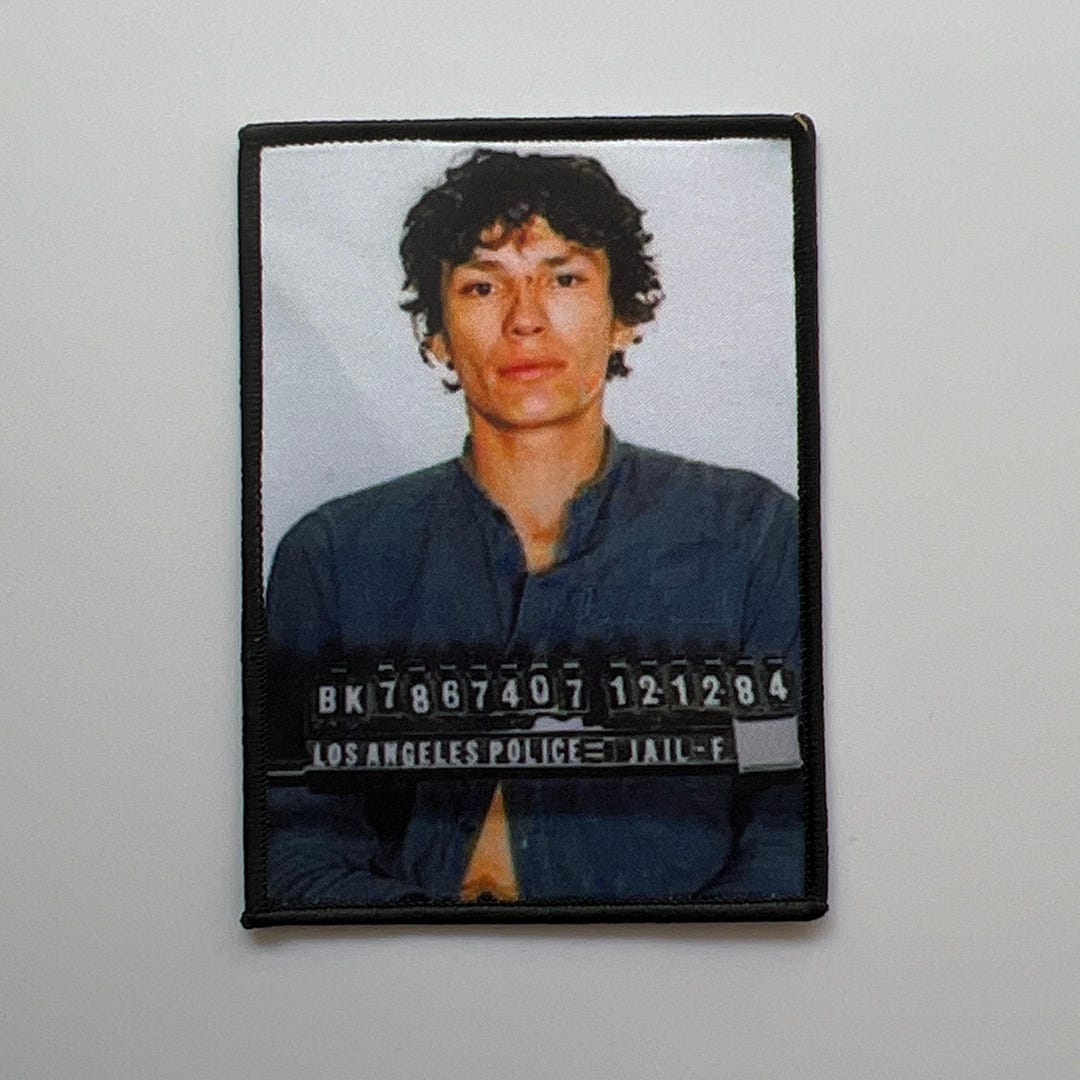 Richard Ramirez Patch Mugshot Portrait Iron-on True Crime3.25x2.25-inch ...
