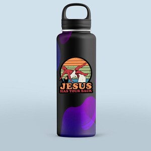 Christian Wrestling Jiujitsu Vinyl Sticker - Jesus Has Your Back 4 ...
