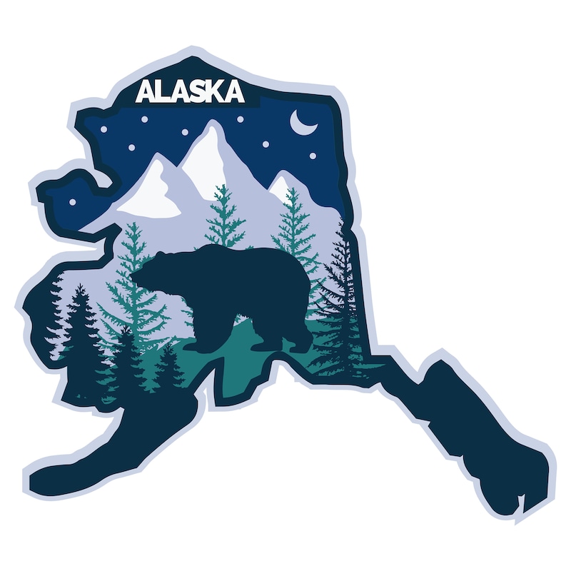 Alaska Decal - Etsy