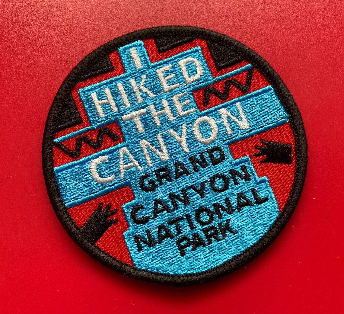 Grand Canyon National Park I Hiked the Canyon Iron on Patch 3 - Etsy