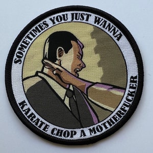 Karate Chop Mofo Martial Arts Humor Patch 3-inch Iron-on Woven Design ...