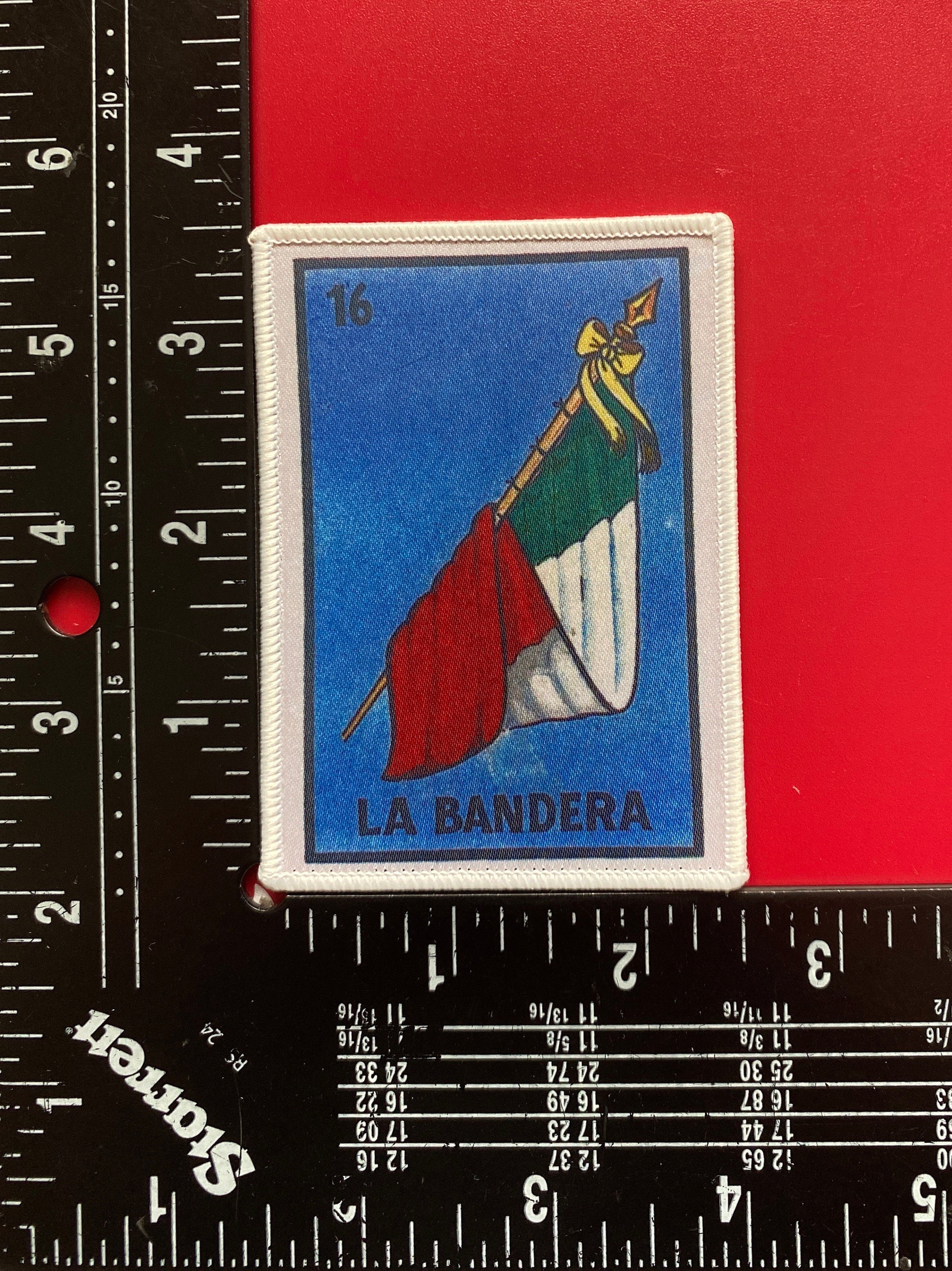 La Bandera Loteria Mexican Game Iron on the Flag Patch Parche - Etsy