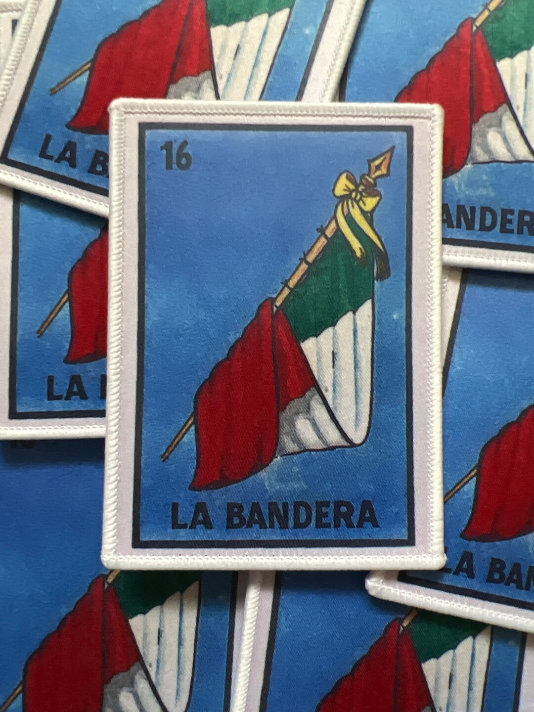 La Bandera Loteria Mexican Game Iron on the Flag Patch Parche - Etsy