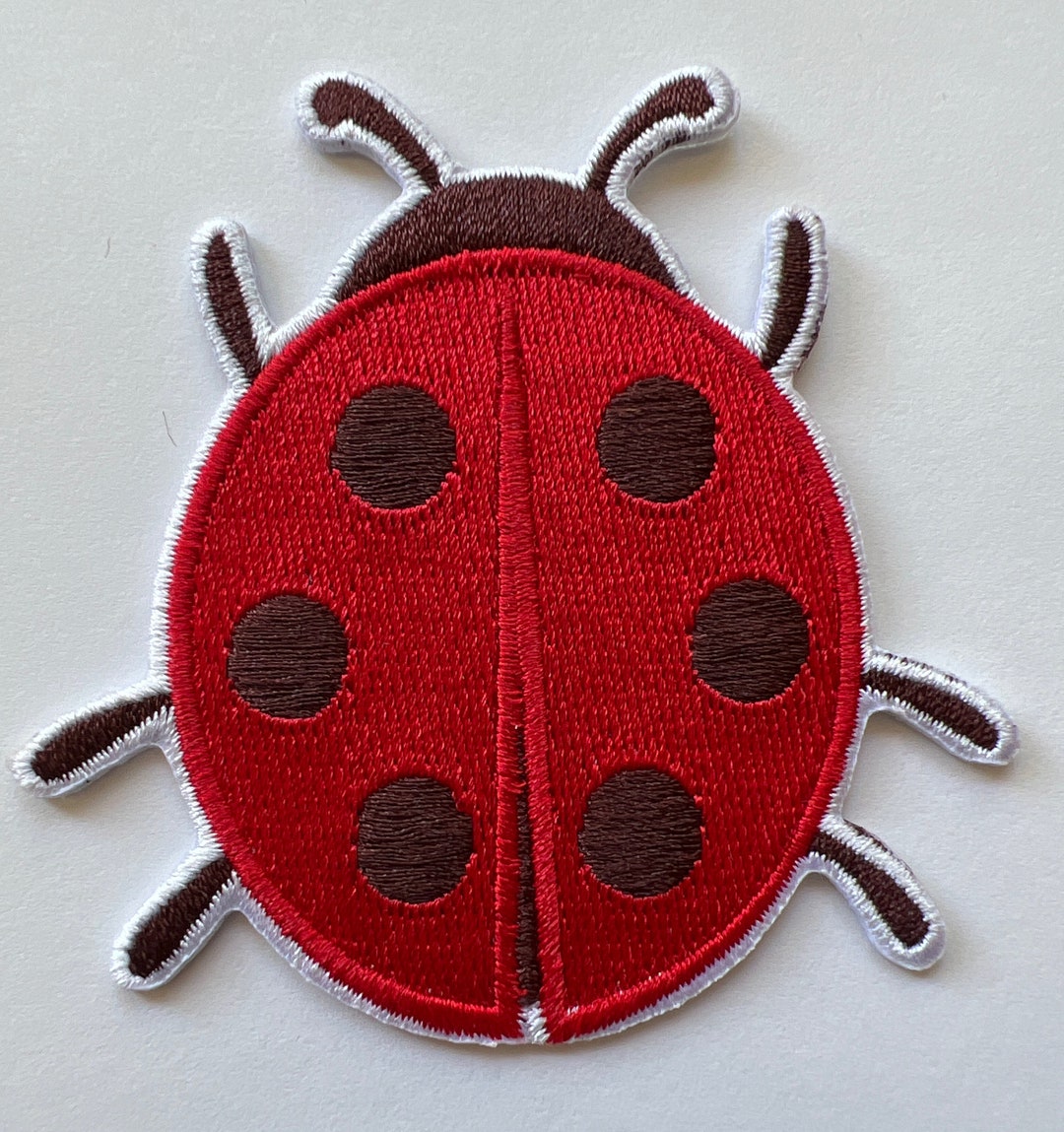 Ladybug Iron-on Embroidered Patch 3.5 Inch Red and Black Nature ...