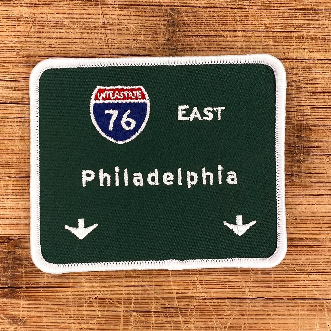Philadelphia Patch – Interstate 76 East Highway Sign Iron-on ...