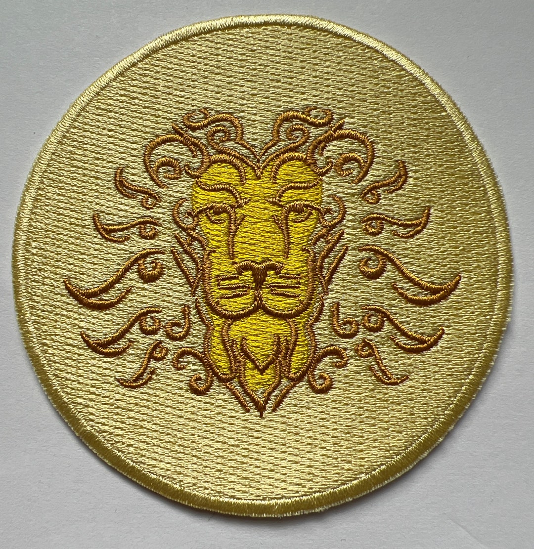 Leo Zodiac Lion Iron-on Patch – Embroidered Astrology Applique 3.5″ - Etsy