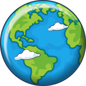 Earth Planet Sticker – 4" Waterproof Vinyl Space Sticker for Laptops ...