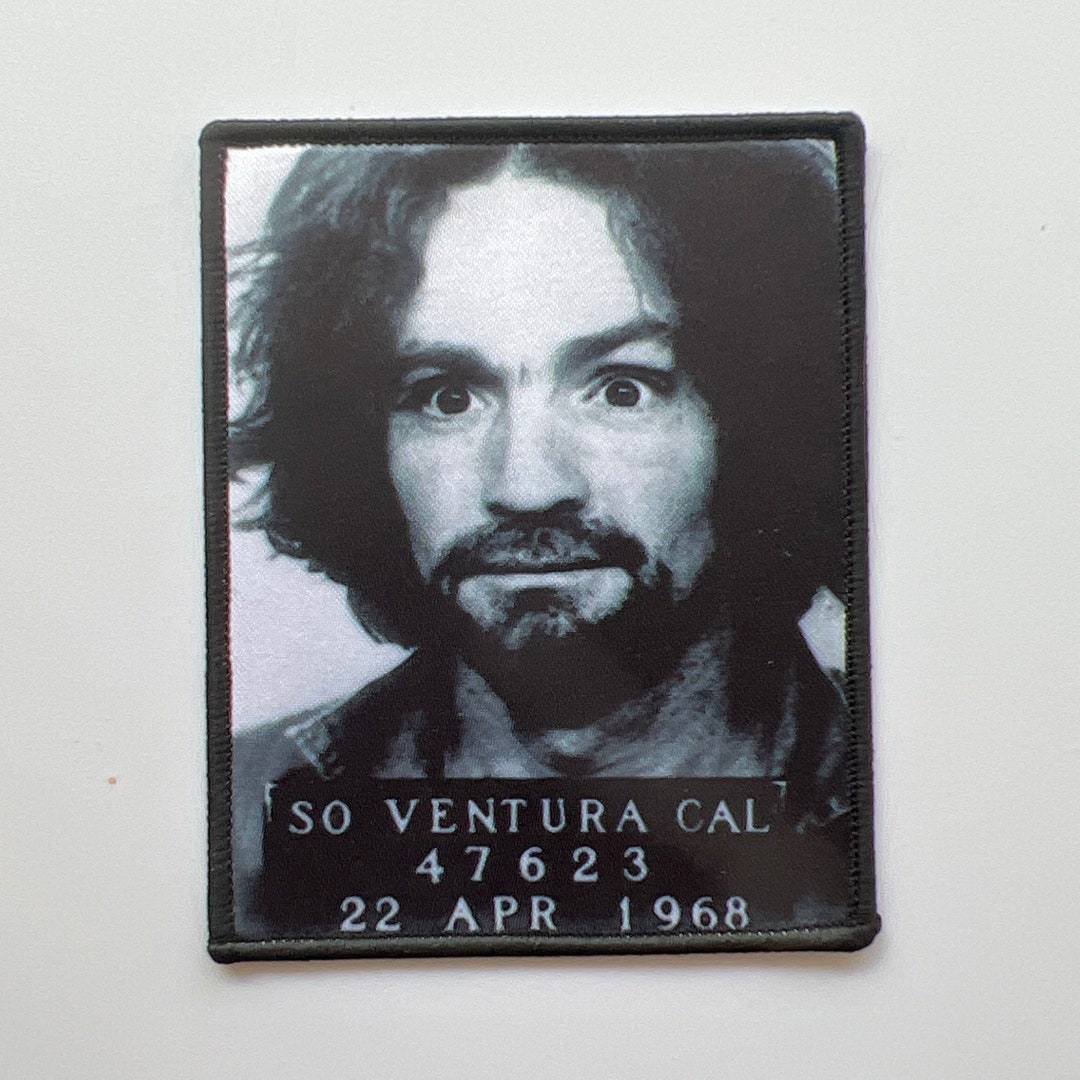 Charles Charlie Manson Mugshot Patch 3.25 X 2.25 Inch True Crime Collectible - Etsy