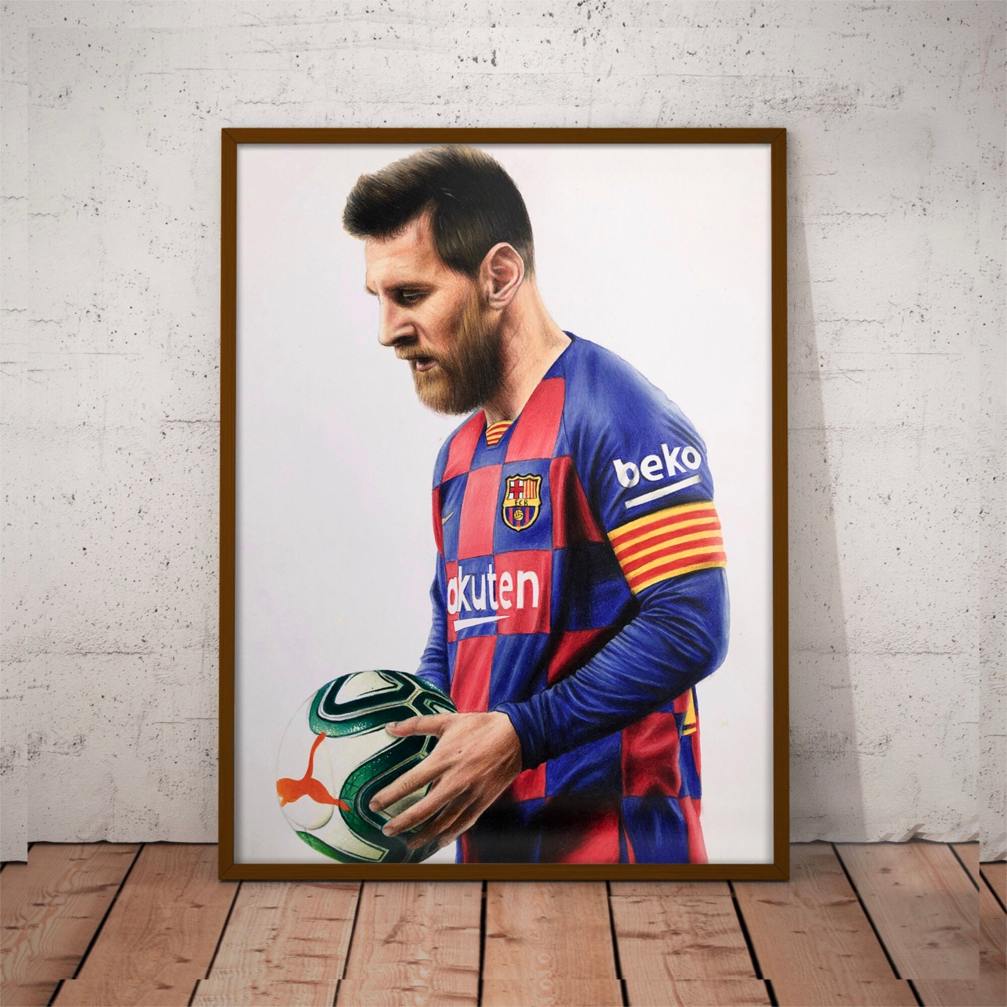 Lionel Messi Artwork Prints 2020 Colored Pencil Art & Collectibles etna ...