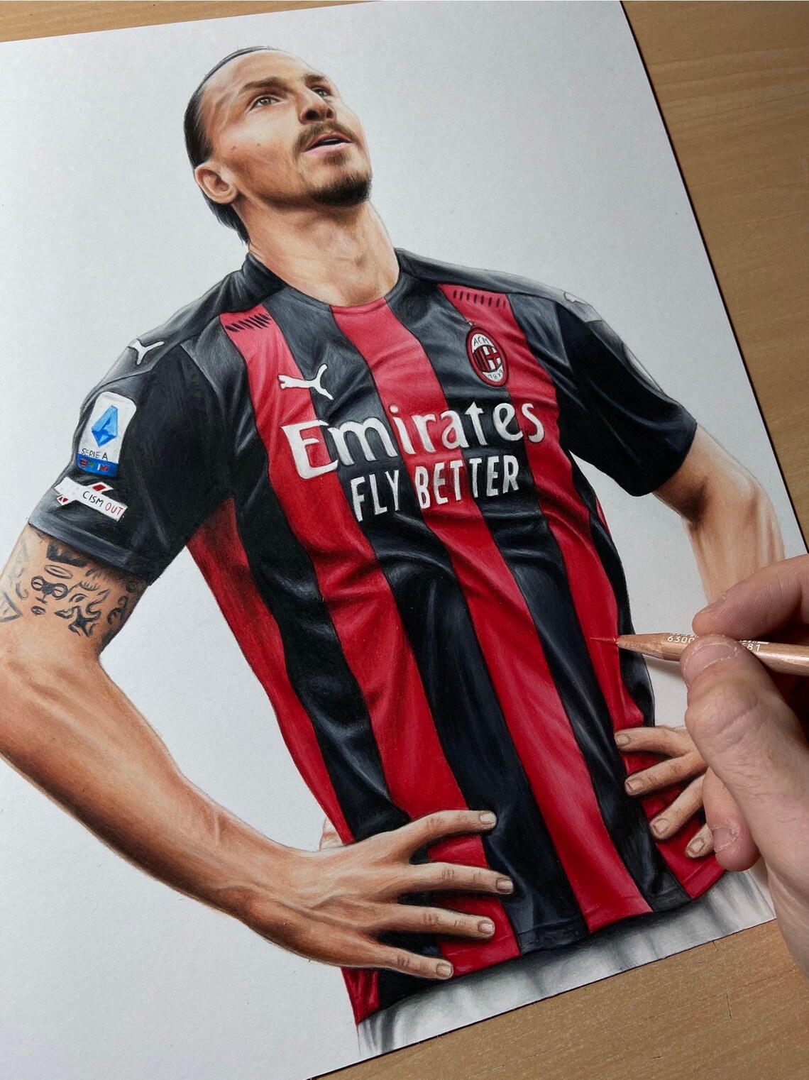PRINT of Zlatan Ibrahimovic Drawing | Etsy