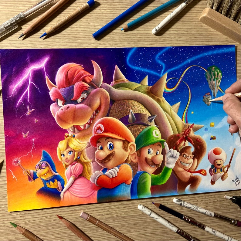 The Super Mario Bros. Movie Artwork Prints - Etsy