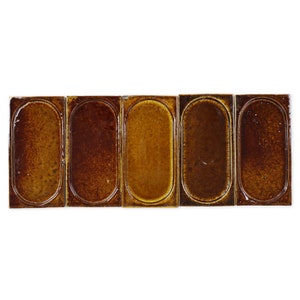 Chocolate Brown Arched 3x6 Handmade Tile (sample) - Etsy