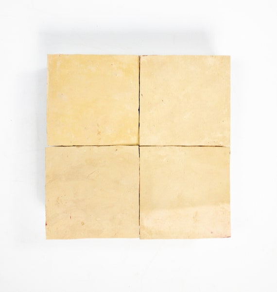 Home & Living Handmade Moroccan Zellige 4x4 Unglazed Natural Terracotta ...