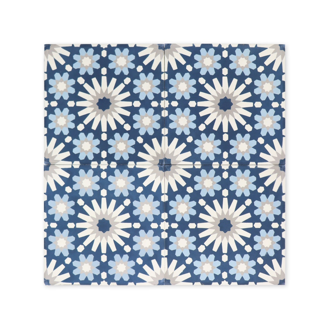 Flores Cement Tile - Lot of 79 Sq Ft - Etsy