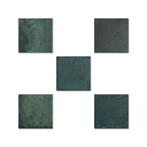 Moonlit Flat Agate Green Porcelain Tile - Sample - Etsy