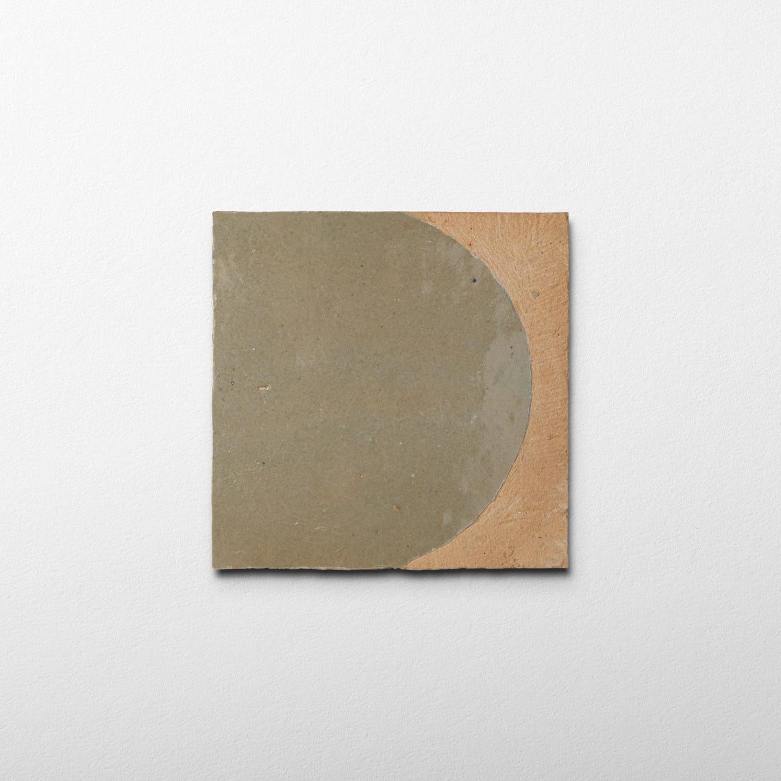 Chiseled 4x4 Half-moon Earth Zellige Tile - Sample - Etsy