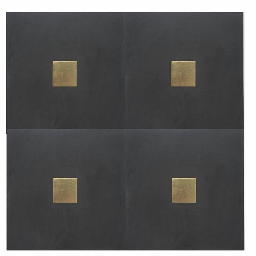 Circles Cement Tile With Brass Inlay - Etsy