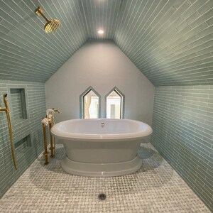 Handmade 2x10 Mint Green Matte Undulated Subway Tile - Sample - Etsy