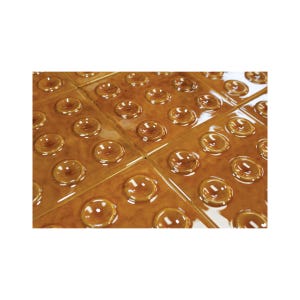 Bubble 4x4 Square Golden Yellow Ceramic Tiles - Sample - Etsy