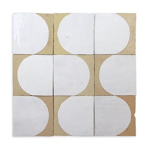 Chiseled 4x4 Half-moon Earth Zellige Tile - Sample - Etsy