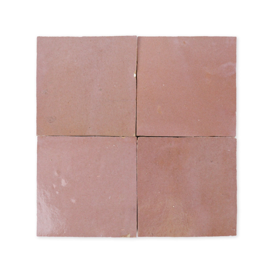 Handmade Moroccan Zellige 4x4 Blush Pink Terracotta Tile - Etsy