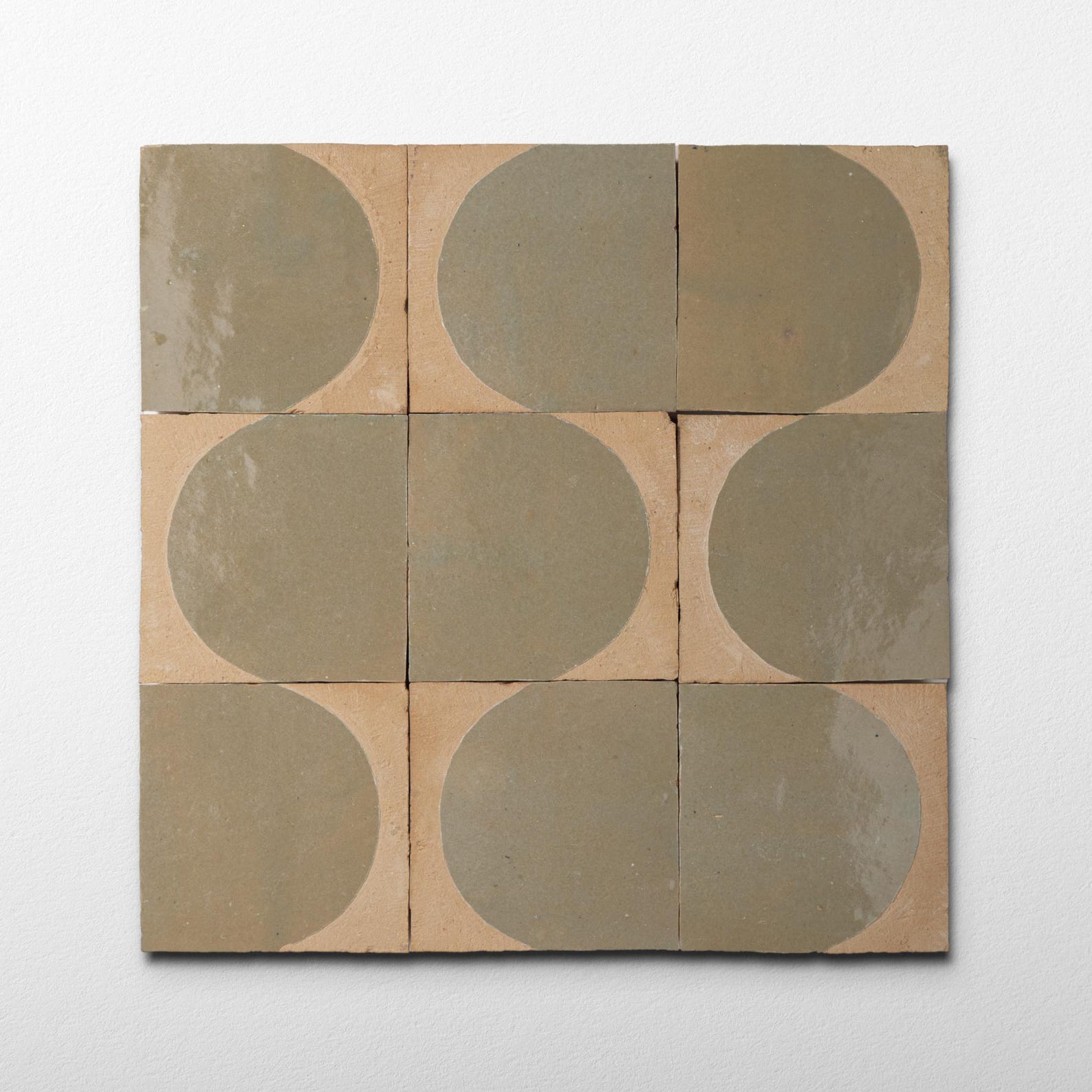 Chiseled 4x4 Half-moon Earth Zellige Tile - Sample - Etsy
