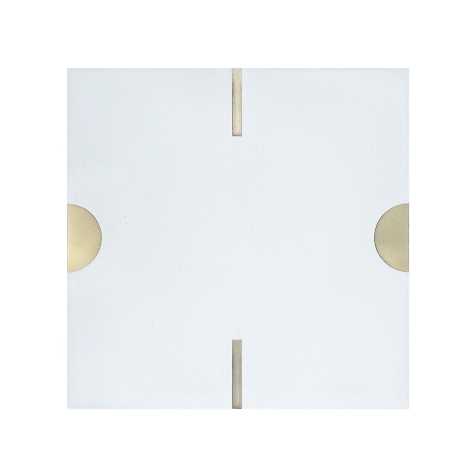 Stamp White Cement Tile With Brass Inlay | Etsy