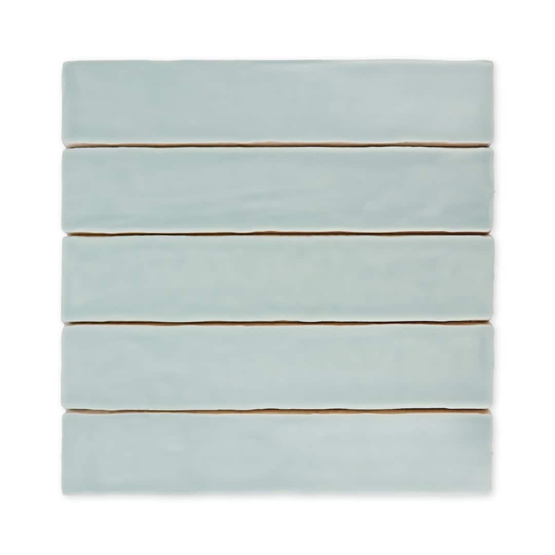 Handmade 2x10 Mint Green Matte Undulated Subway Tile - Sample - Etsy