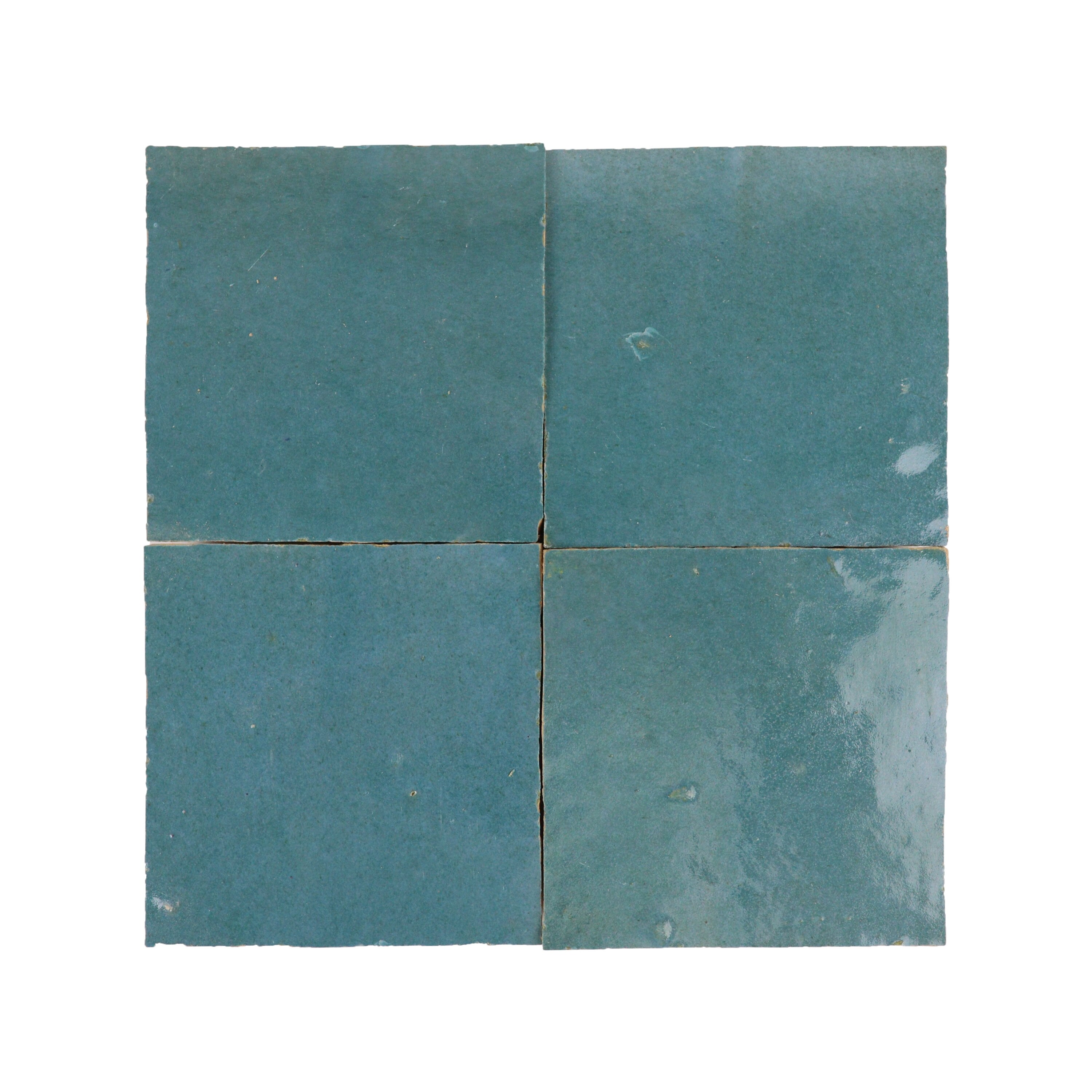 Handmade Moroccan Zellige 4x4 Aquamarine Green Terracotta Tile - Etsy