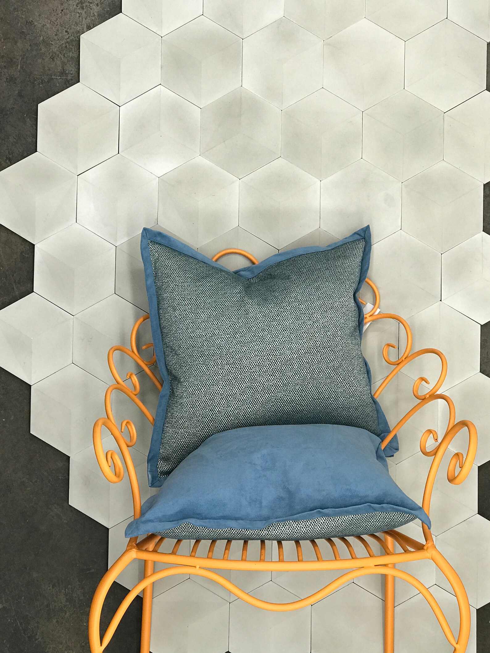 3D Grey Hexagon Cement Tile | Etsy