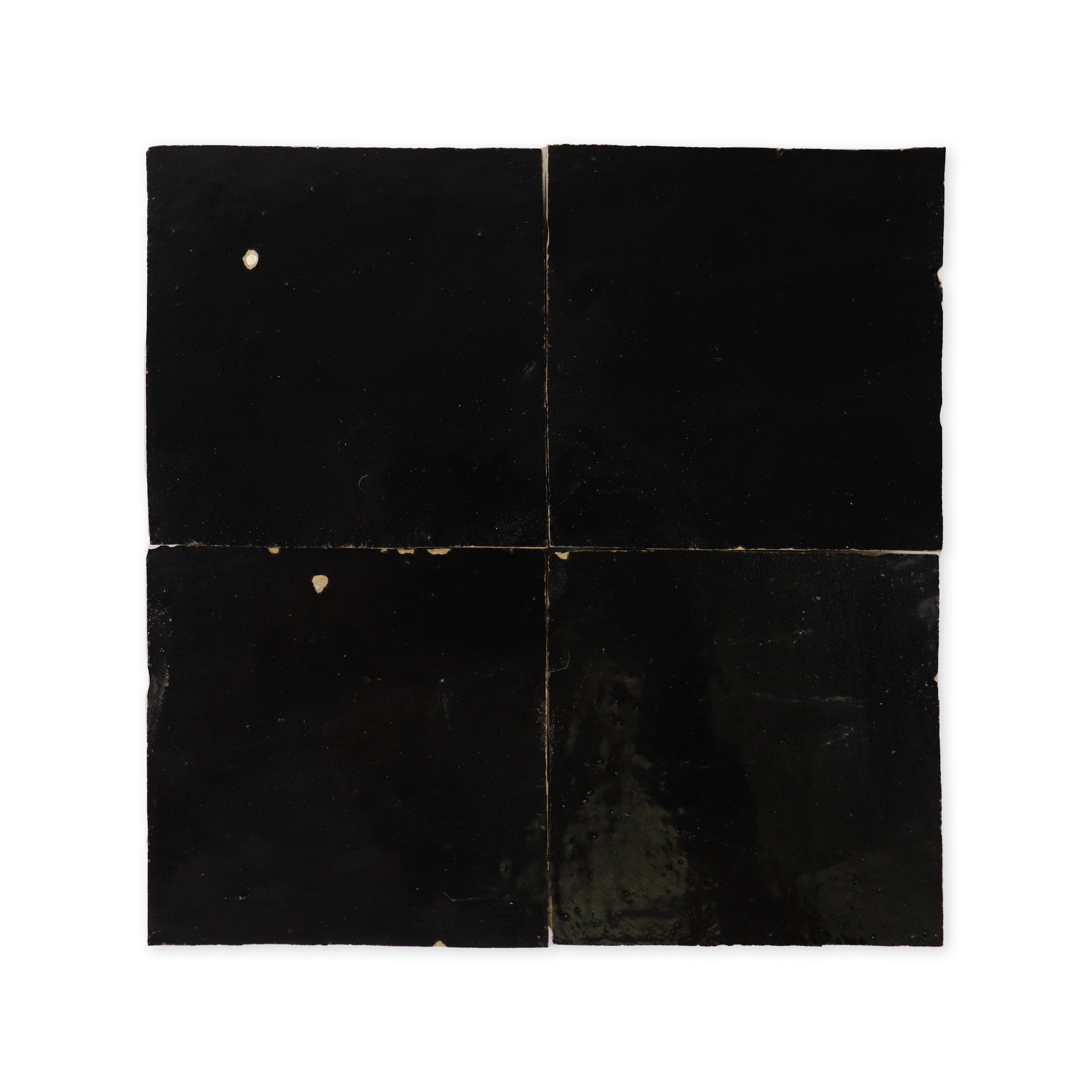 Handmade Moroccan Zellige 4x4 Black Terracotta Tile - Etsy