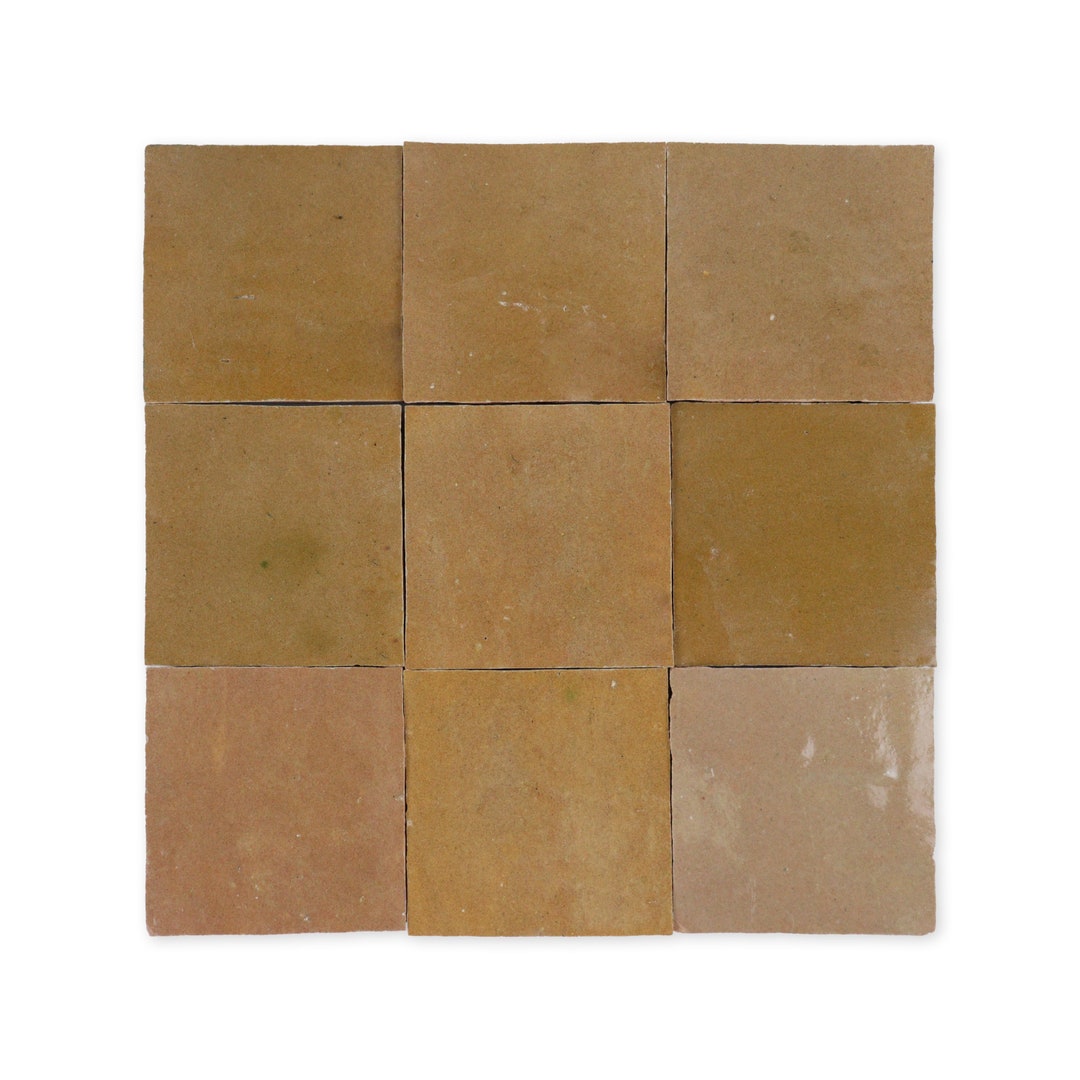 Handmade Moroccan Zellige 4x4 Khaki Terracotta Tile - Sample - Etsy