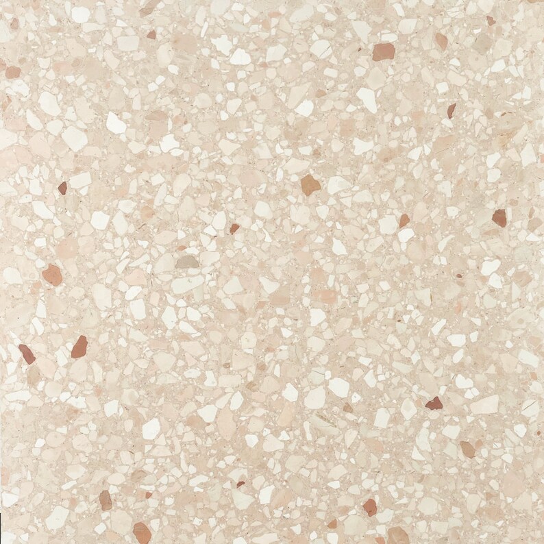 Capri Powder Pink 16x16 Terrazzo Tile 4x4 Size Sample - Etsy