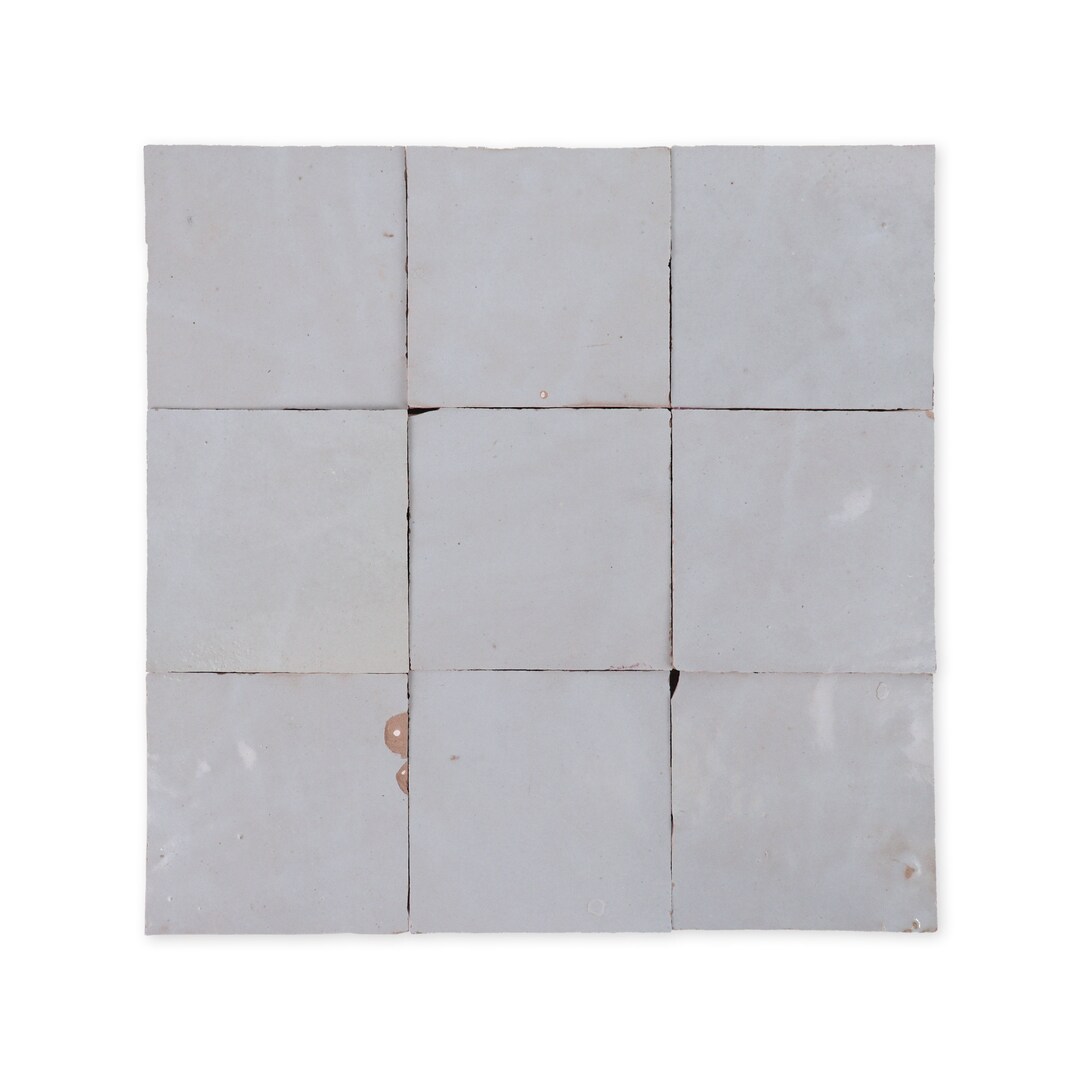 Handmade Moroccan Zellige 4x4 Pastel Blue Terracotta Tile - Etsy