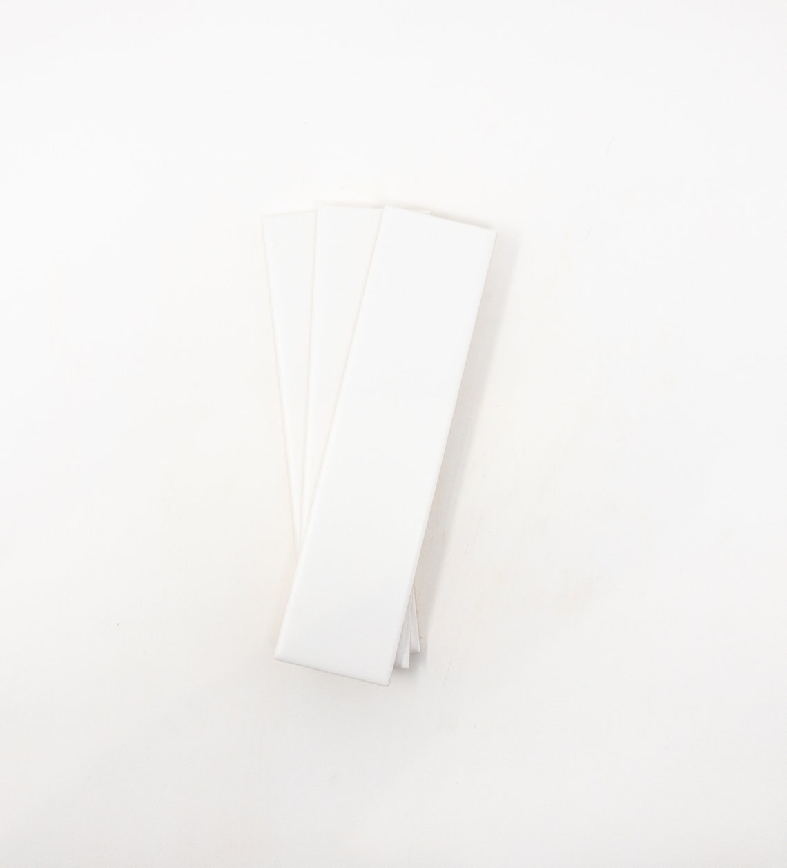 Handmade Brick 2x8 Snow White Matte Subway Tile | Etsy